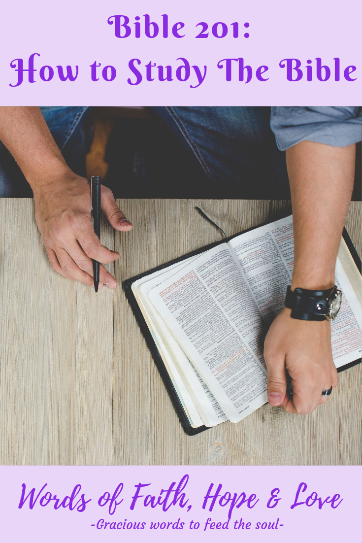 Bible 201: How to Study The Bible | Holy Sojourners